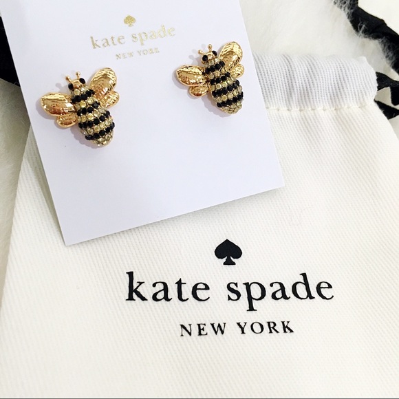 kate spade | Jewelry | Kate Spade Pave Bee Stud Earrings | Poshmark
